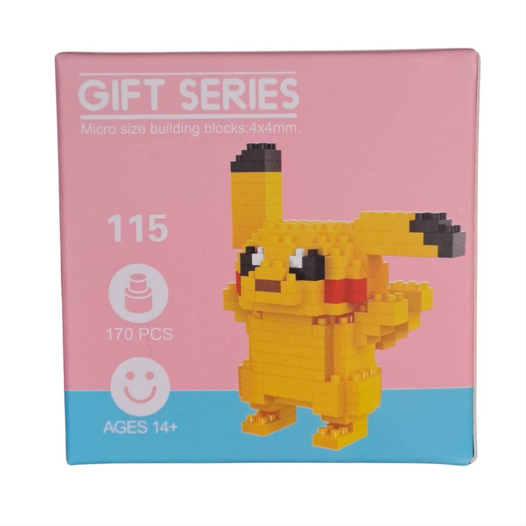 Figura armable de Pikachu oreja de lado - piña exprés