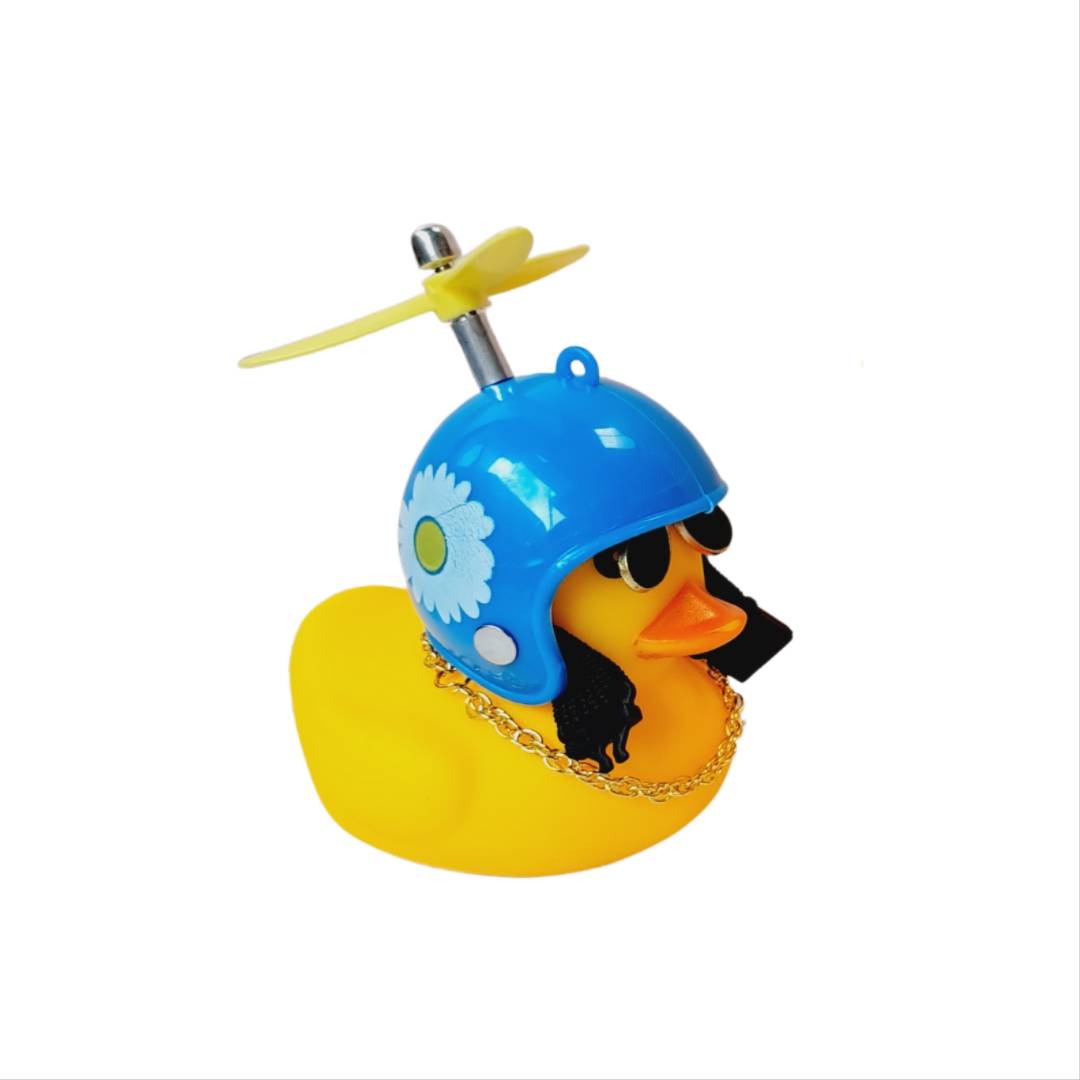 Patito de hule de flor azul - piña exprés