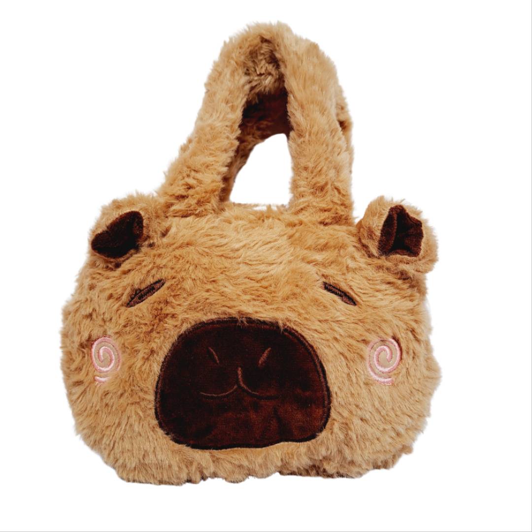 Bolso de Capybara con rosa - piña exprés